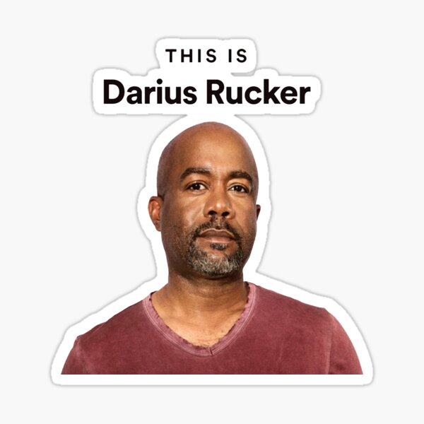 "this is darius rucker" Sticker for Sale by scarlettglovery | Redbubble