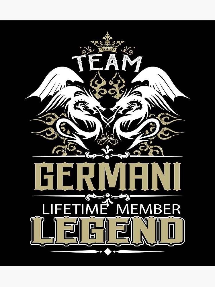 Póster «Camiseta con nombre de Germani - Camiseta de regalo con leyenda ...