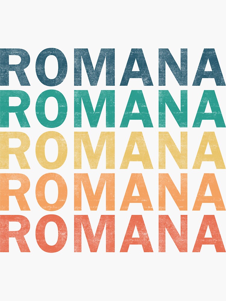 Pegatina «Camiseta con nombre Romana - Camiseta con artículo de regalo ...