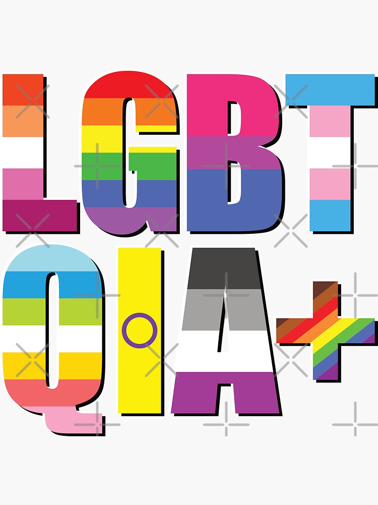"LGBTQIA Plus" Sticker for Sale by AdventureTee | Redbubble