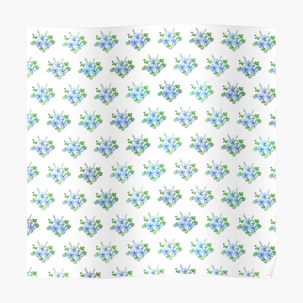 "Fan Art Flowers Pattern Design" Poster by peasysquad | Redbubble