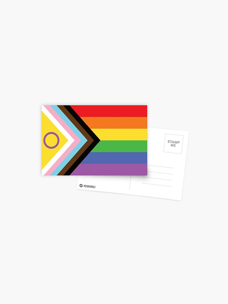 "LGBTQIA Progressive Pride Flag" Postcard for Sale by AdventureTee ...