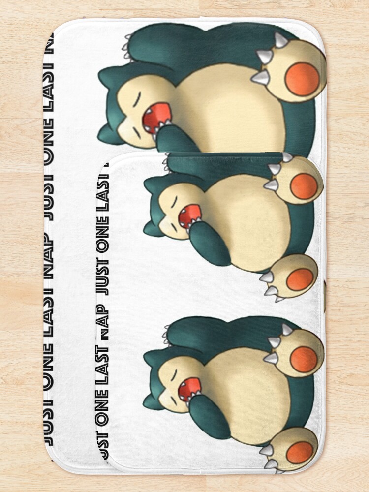 Snorlax Just One Last Nap Bath Mat sold by Rhonda_Considerate | SKU ...