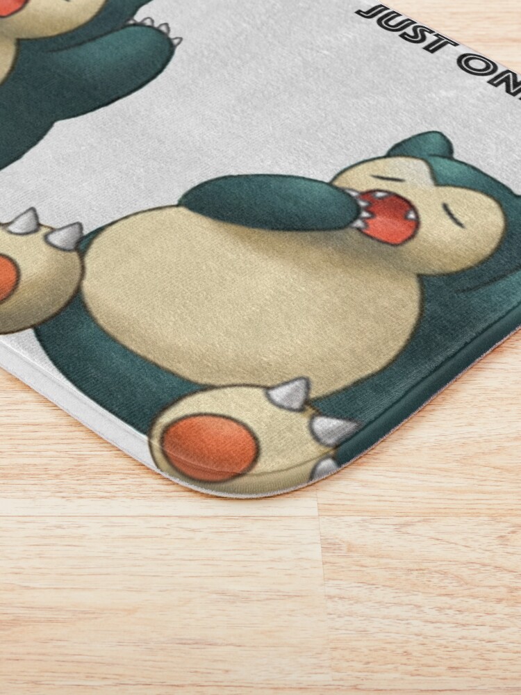 Snorlax Just One Last Nap Bath Mat sold by Rhonda_Considerate | SKU ...