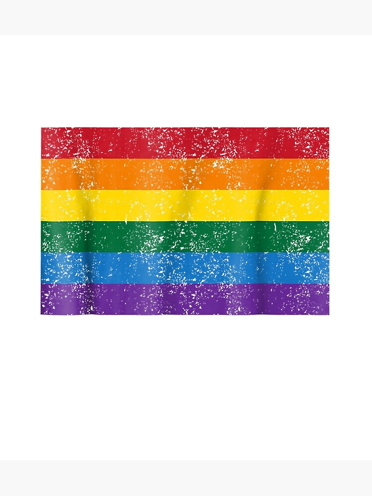 "Vintage Distressed Gay Pride Flag gay flag" Poster for Sale by ...