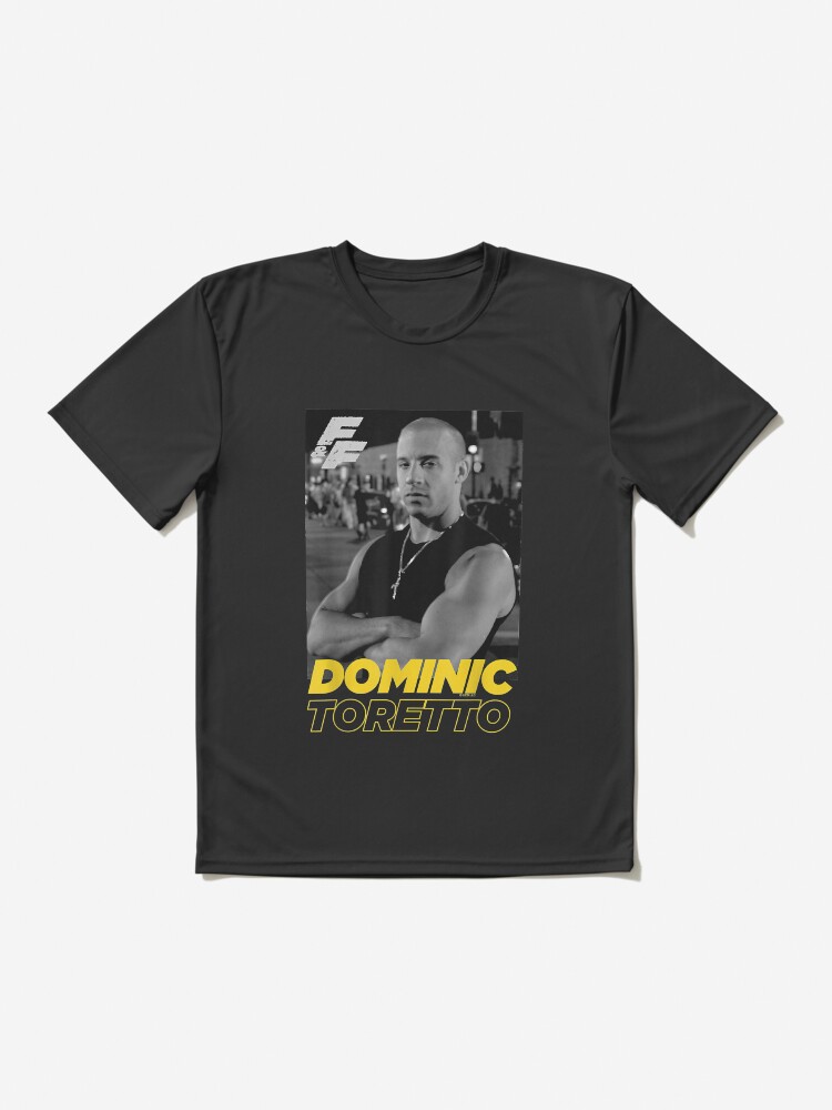 "Fast & Furious Dominic Toretto Portrait Logo" Active T-Shirt for Sale ...