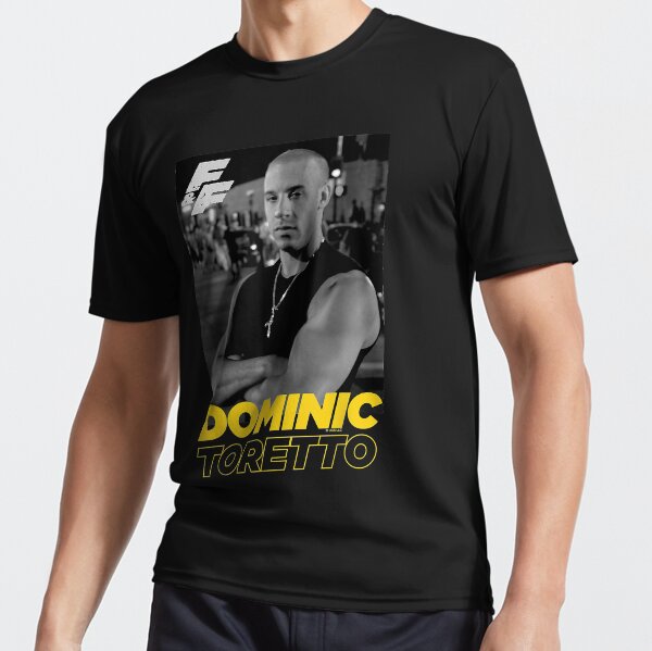 "Fast & Furious Dominic Toretto Portrait Logo" Active T-Shirt for Sale ...