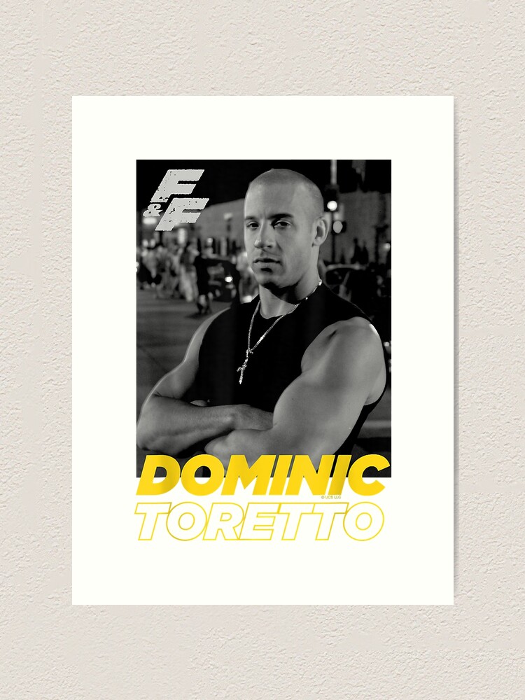 "Fast & Furious Dominic Toretto Portrait Logo" Art Print for Sale by ...