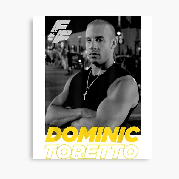 "Fast & Furious Dominic Toretto Portrait Logo" Canvas Print for Sale by ...