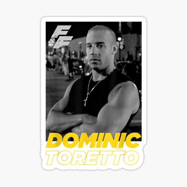 "Fast & Furious Dominic Toretto Portrait Logo" Sticker for Sale by ...