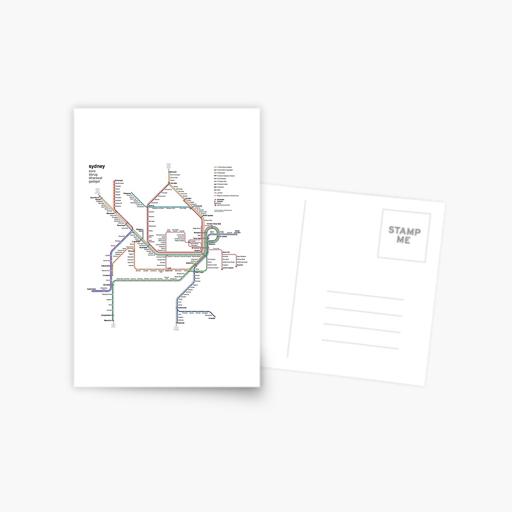 "Sydney rail network map" Poster for Sale by pmallis | Redbubble