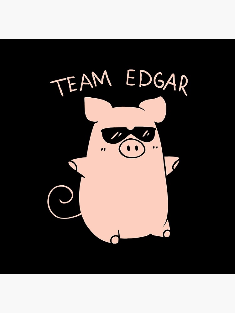"Pig Team Edgar Pink Game Style" Poster by NutriFact | Redbubble