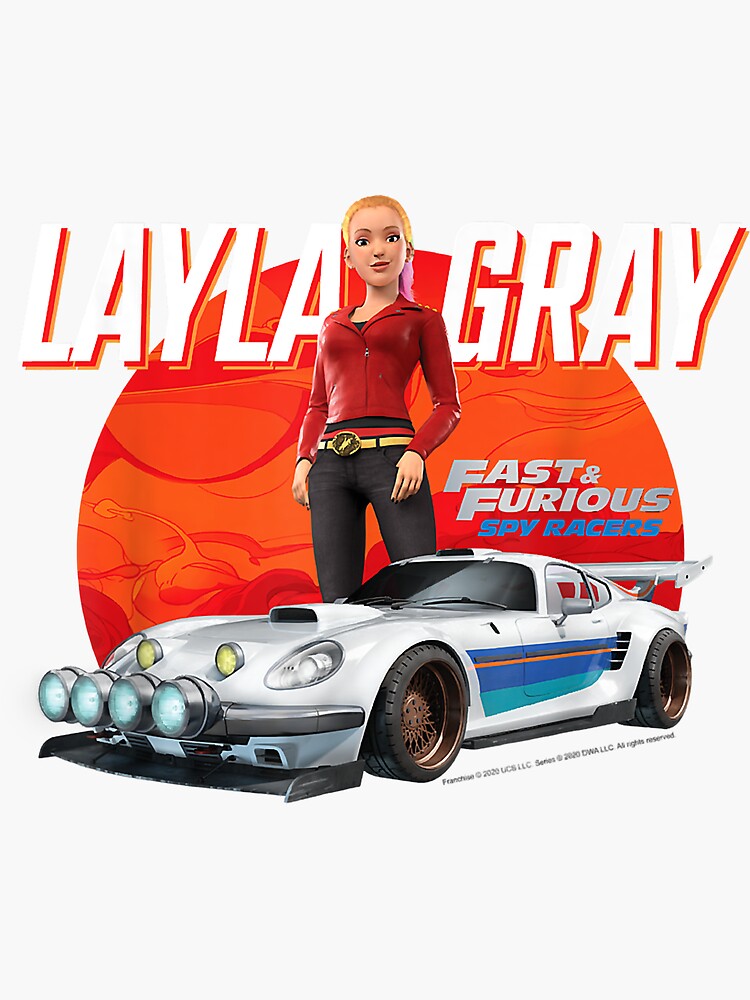 "Fast & Furious Spy Racers Layla Gray" Sticker for Sale by ...