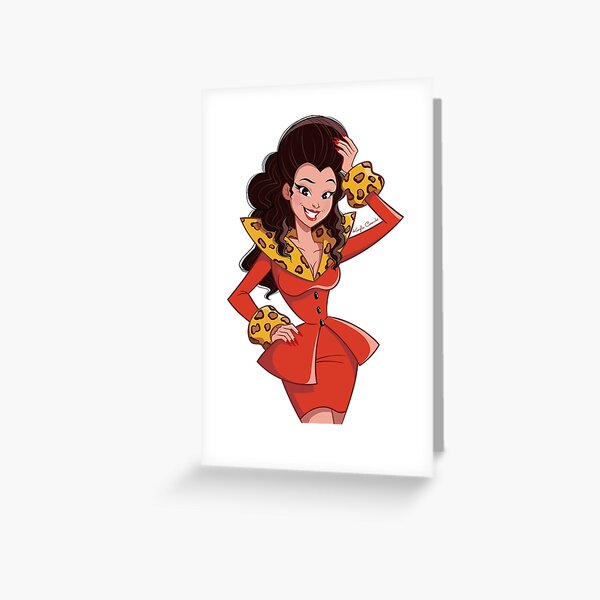 "Fran Fine Red & Leopard Print" Greeting Card for Sale by Kayla Coombs ...