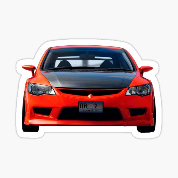 "Honda Civic Type R Sticker" Sticker for Sale by rzvisual | Redbubble