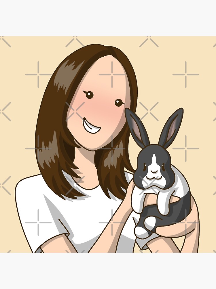 "Dexter the Rabbit" Poster for Sale by kynaaarts | Redbubble