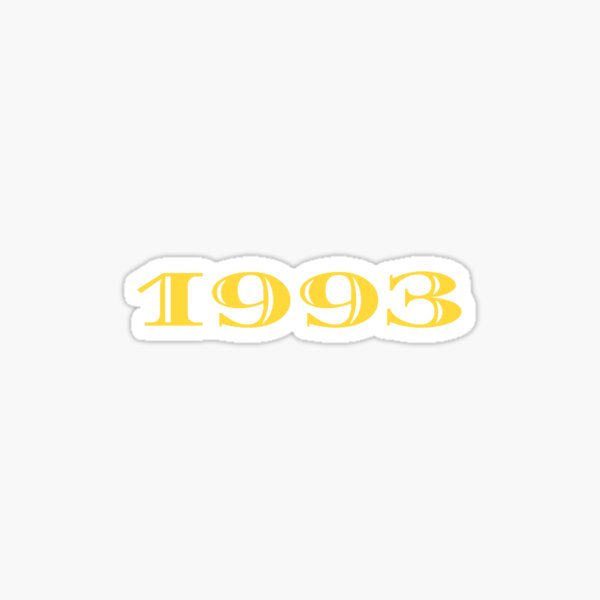 " 1993 Retro" Sticker by prinn222 | Redbubble