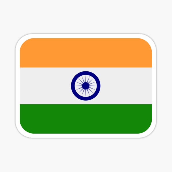 "Indian Flag" Sticker for Sale by beedetermined | Redbubble