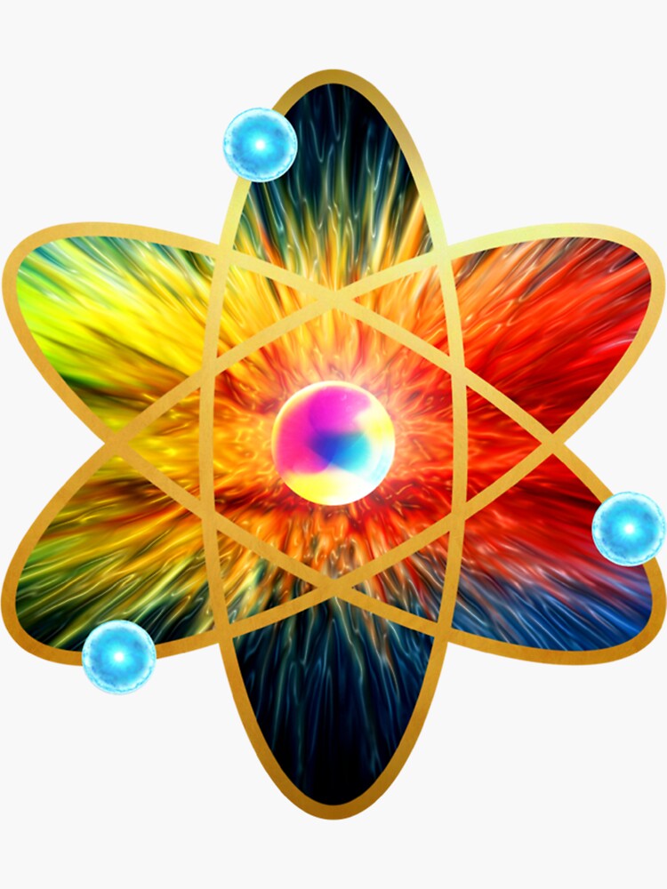"Atom Funny Essential" Sticker for Sale by BentleyCurrie | Redbubble