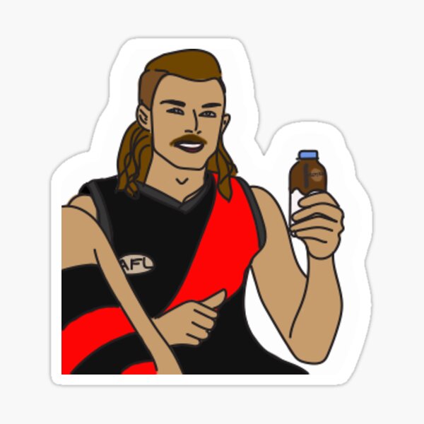 "Special request - Essendon player" Sticker for Sale by SatnSmkes ...