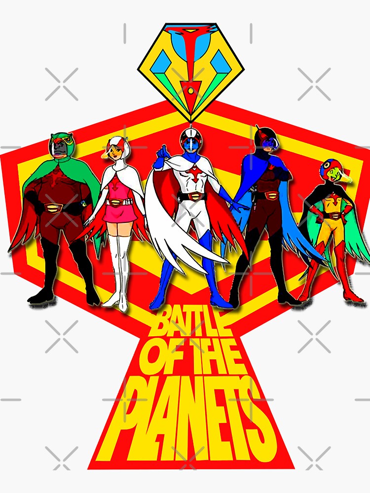 "Gatchaman logo" Sticker for Sale by WolfCarmenRoger | Redbubble