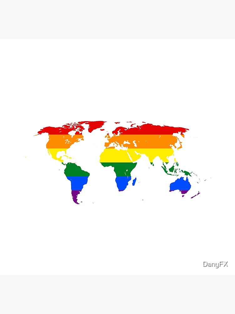 "LGBTQ World Map" Poster for Sale by DanyFX | Redbubble