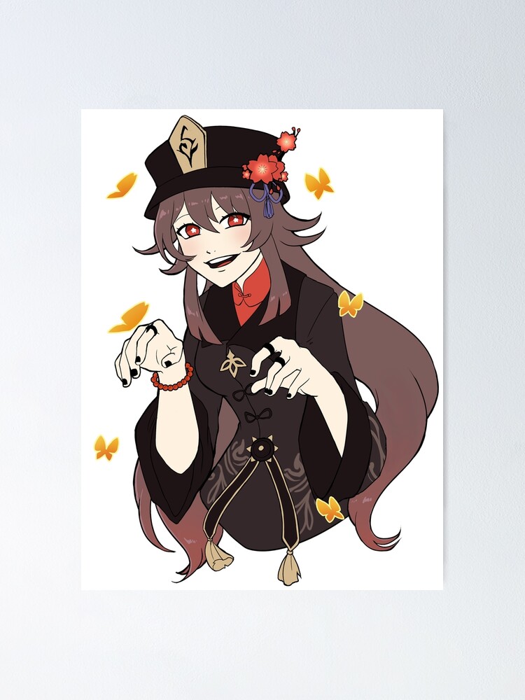 "Genshin Impact - Hu Tao" Poster by Linzer-Art | Redbubble