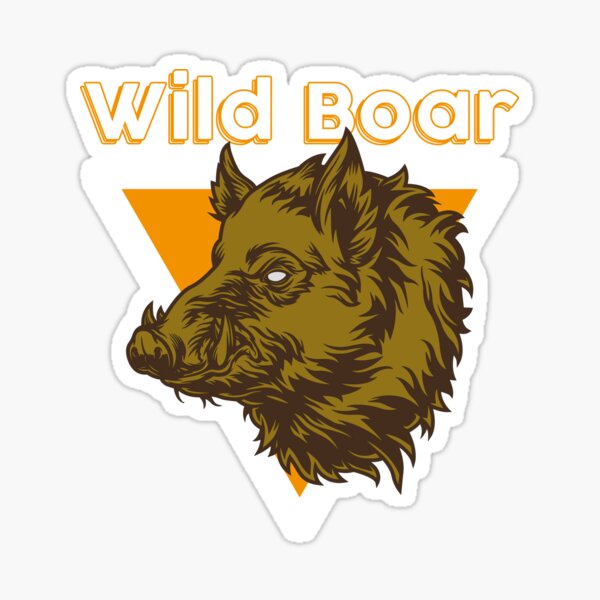 "Wild Boar" Sticker for Sale by nostyia | Redbubble
