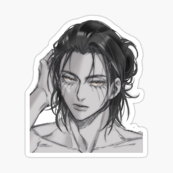 "EREN YEAGER" Sticker for Sale by KANJIAnimeSTORE | Redbubble