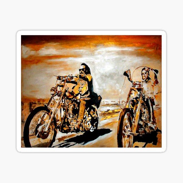 "The Hidden Mystery Behind Easy Rider" Sticker for Sale by ...