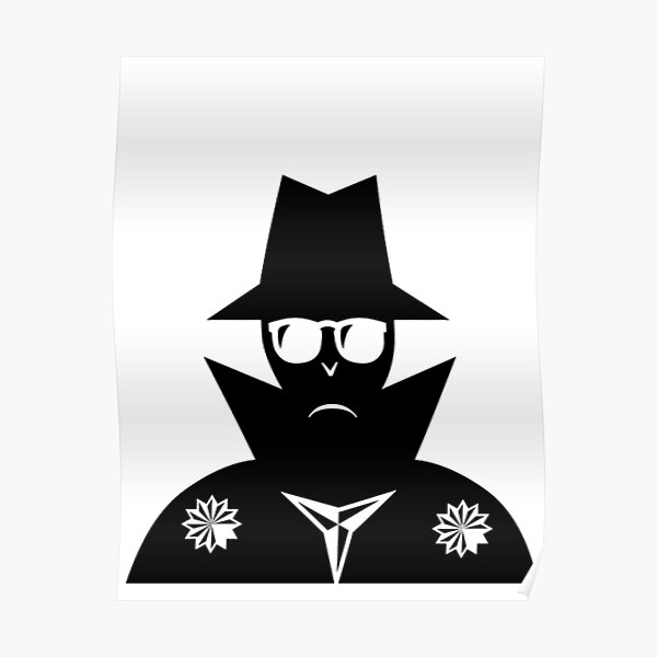 "Mister Detective Is Here, It Is Scary man." Poster for Sale by 3BS-DZ ...