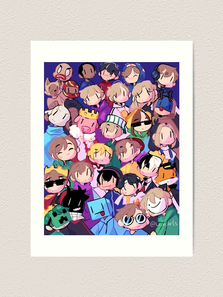 "THE DREAM SMP" Art Print for Sale by li-n-arts | Redbubble