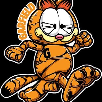 "Garfield walking" Sticker for Sale by CaseyCarmel | Redbubble