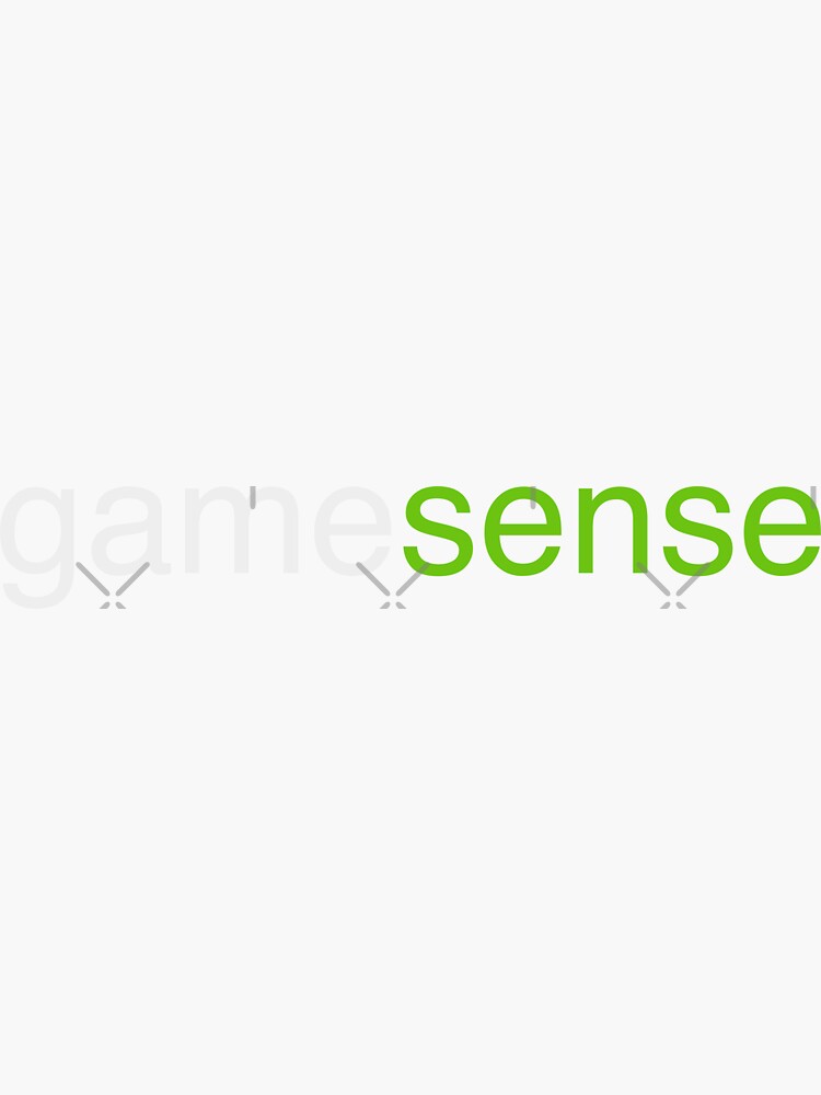 "gamesense" Sticker for Sale by krierkara | Redbubble