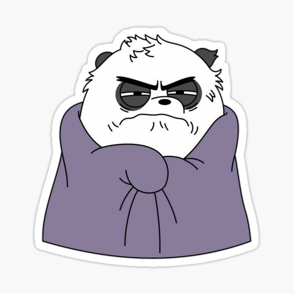 "Angry Panda" Sticker for Sale by xyungchitto | Redbubble