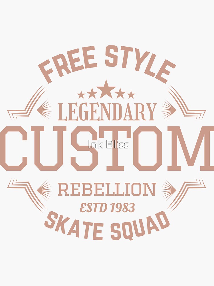 "Legendary Skate Squad" Sticker for Sale by FlowItStore | Redbubble