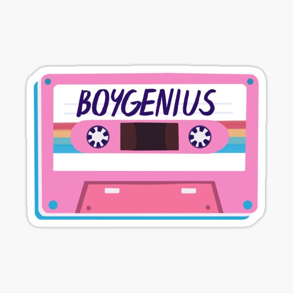 "boygenius Rainbow Cassette Tape Music Design" Sticker for Sale by ...