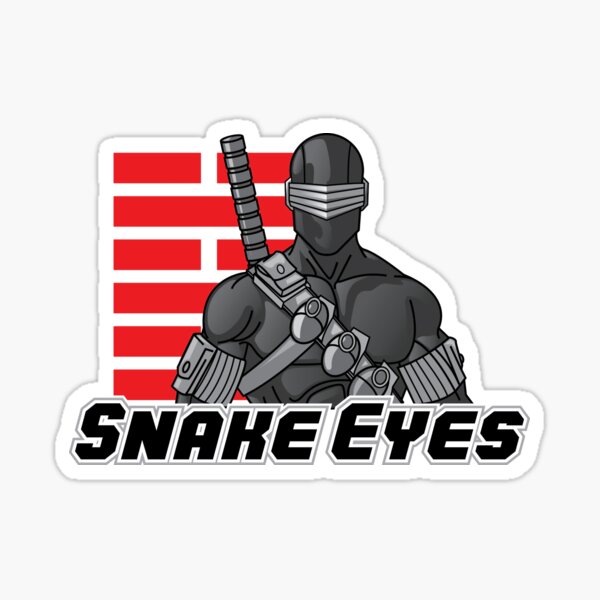 "Snake Eyes ninja" Sticker for Sale by Shariko | Redbubble