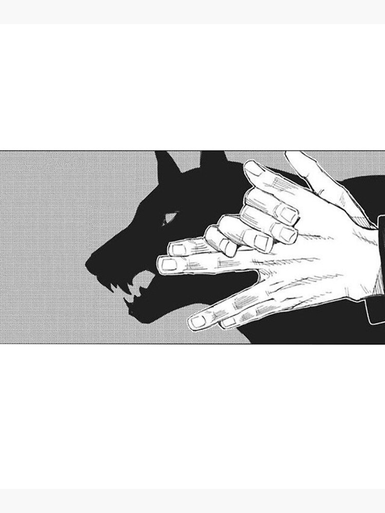 "Fushiguro Megumi with hands and hieroglyph Divine dogs JJK anime ...