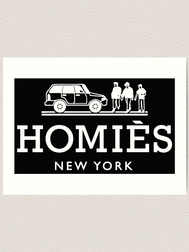 "Homies New York White Colour Logo" Art Print by JeanneLloyd | Redbubble