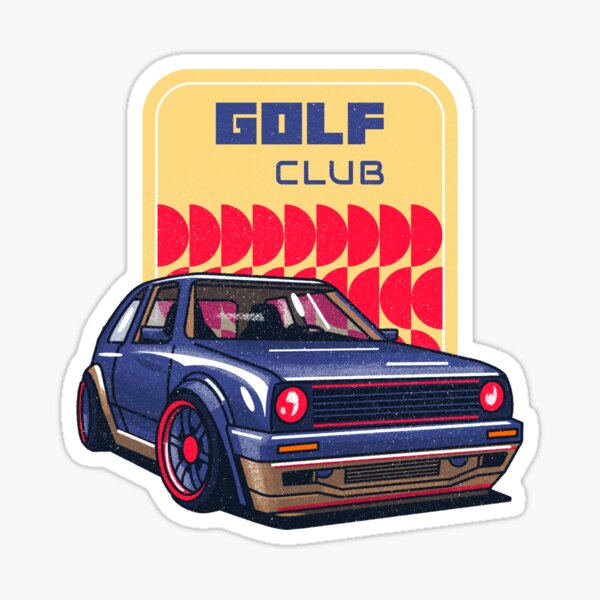 "GOLF CLUB" Sticker for Sale by MilovanDesigns | Redbubble