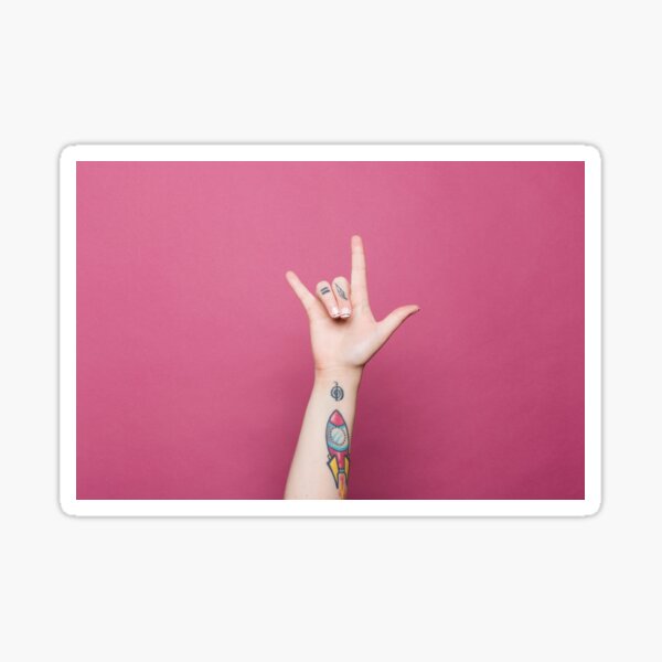 "Yo-yo hand sign" Sticker for Sale by p-m-fashion | Redbubble