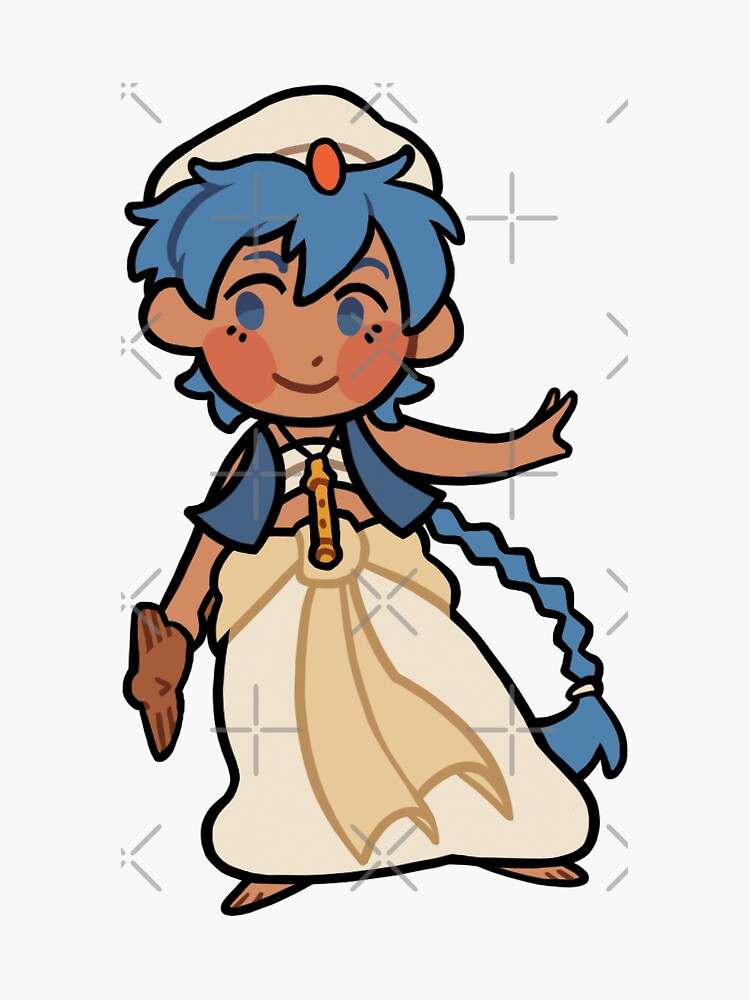 "aladdin sticker | magi: the labyrinth of magic" Sticker for Sale by ...