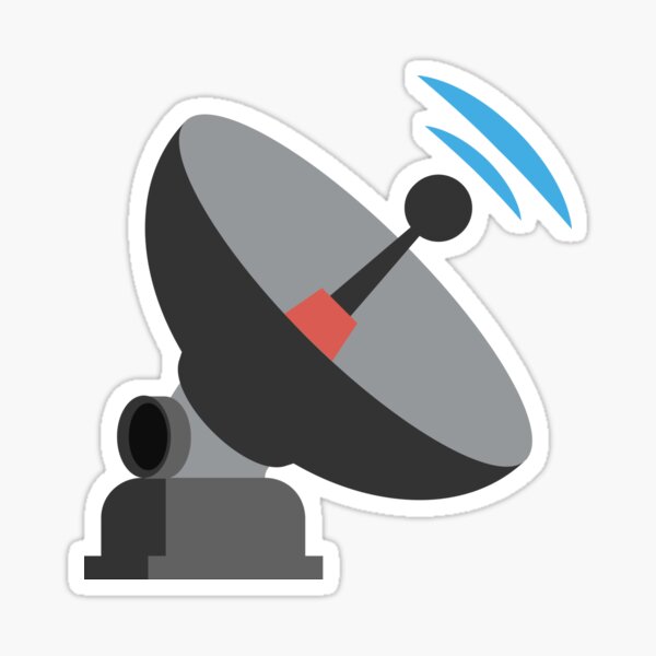 " Satellite Antenna" Sticker for Sale by MKMemo1111 | Redbubble