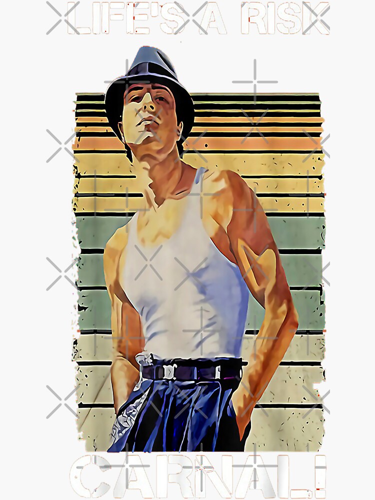 "Lifes A Risk-Carnal Vintage Blood In Blood Out Inspired" Sticker for ...