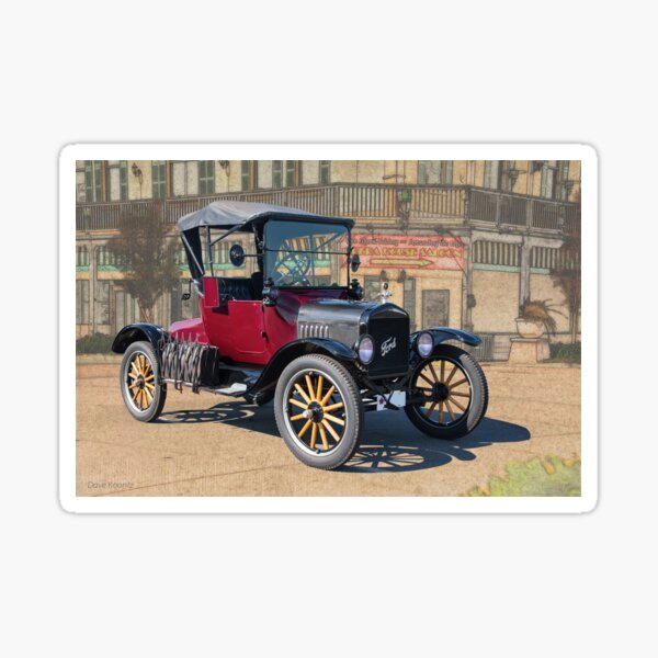 "1919 Ford Model T Roadster 'T 4 2'" Sticker for Sale by DaveKoontz ...