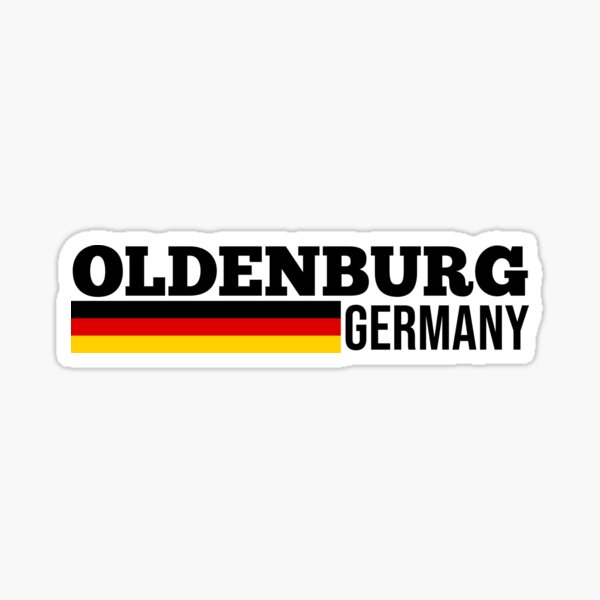 "Oldenburg Germany Flag" Sticker for Sale by GypsyBuddy | Redbubble