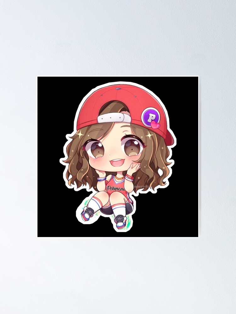 "pokimane" Poster for Sale by mimo-mhd | Redbubble