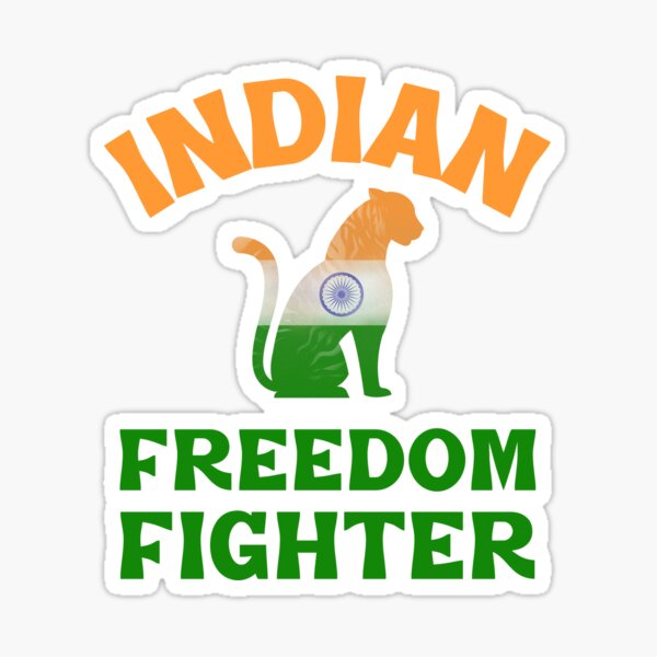 "Indian Freedom Fighter" Sticker for Sale by chiwapan | Redbubble