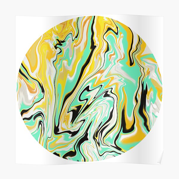 "Marble juice -circle" Poster for Sale by mands-pands | Redbubble
